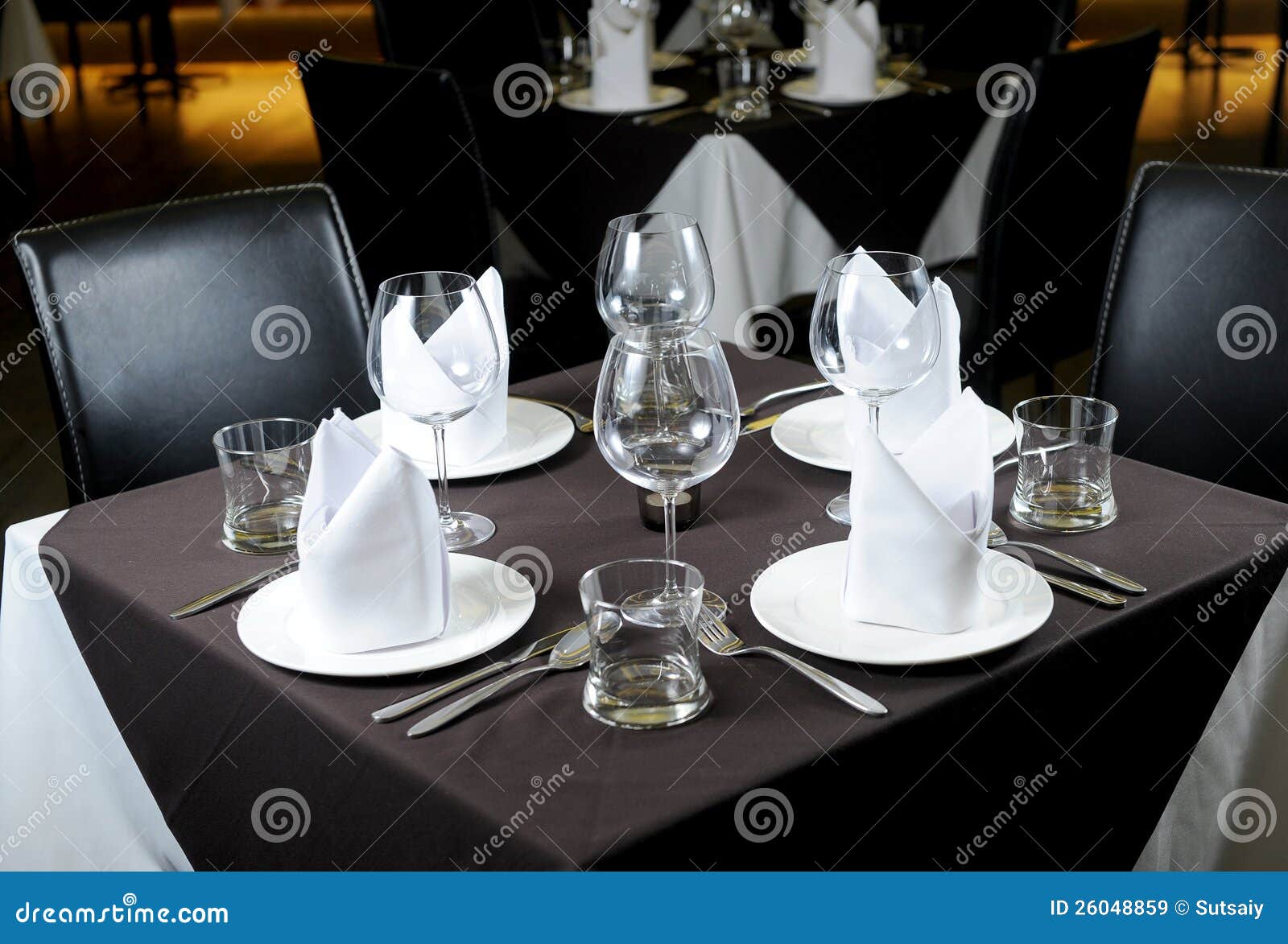 Table set for dinner stock image. Image of decoration - 26048859