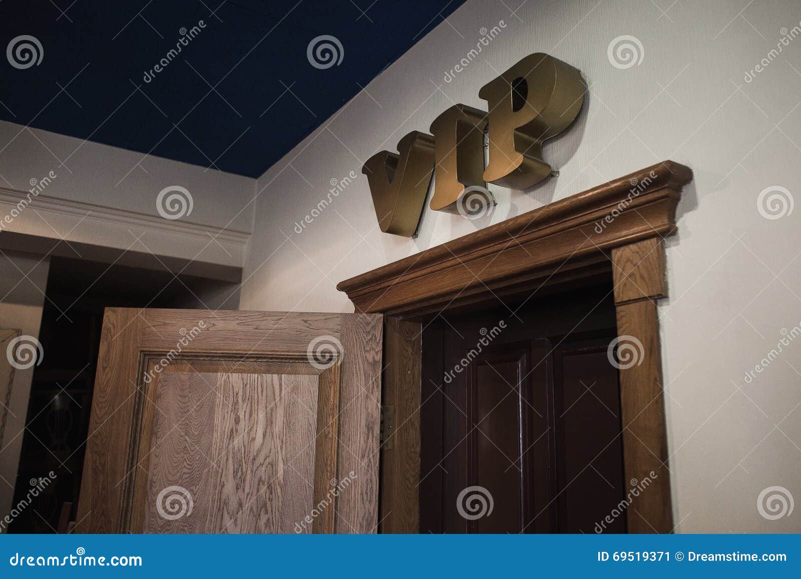 Table is Set for Dinner in VIP Room Stock Image - Image of party ...