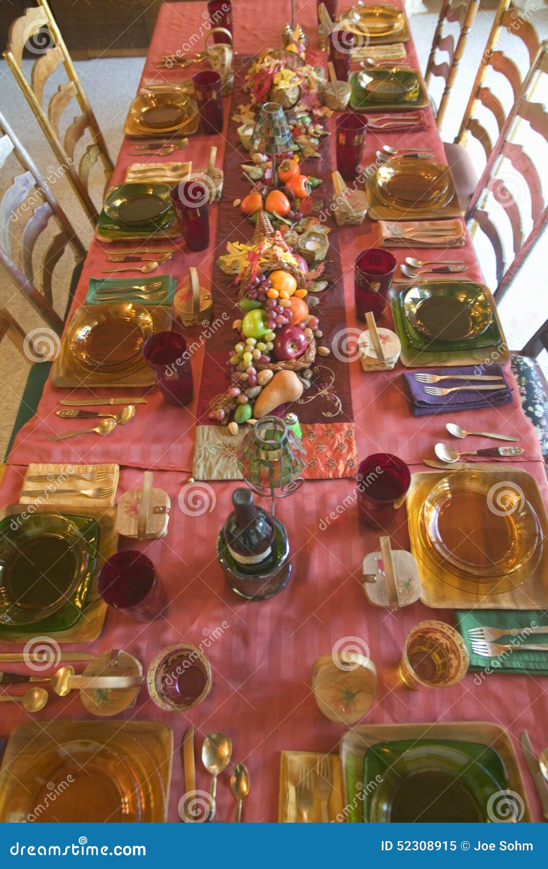 A Table Set for an Elegant Dinner, Ojai, California Editorial Image ...