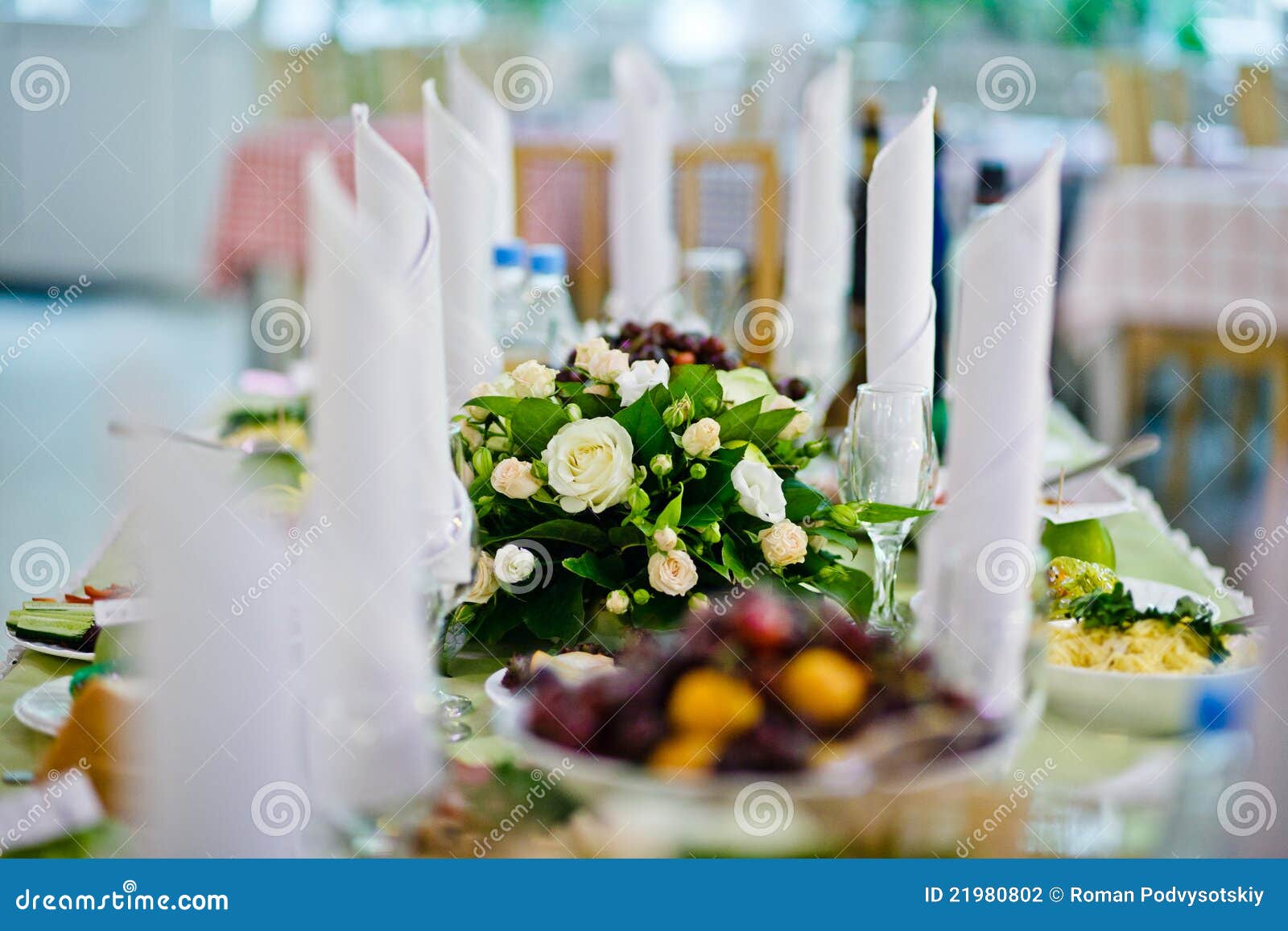 Table Set for an Event Party Stock Photo - Image of party, dinner: 21980802