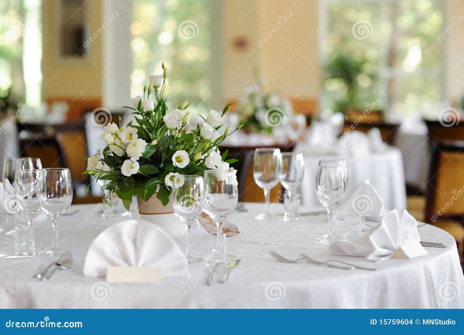 Table Set for an Event Party or Wedding Stock Photo - Image of formal ...
