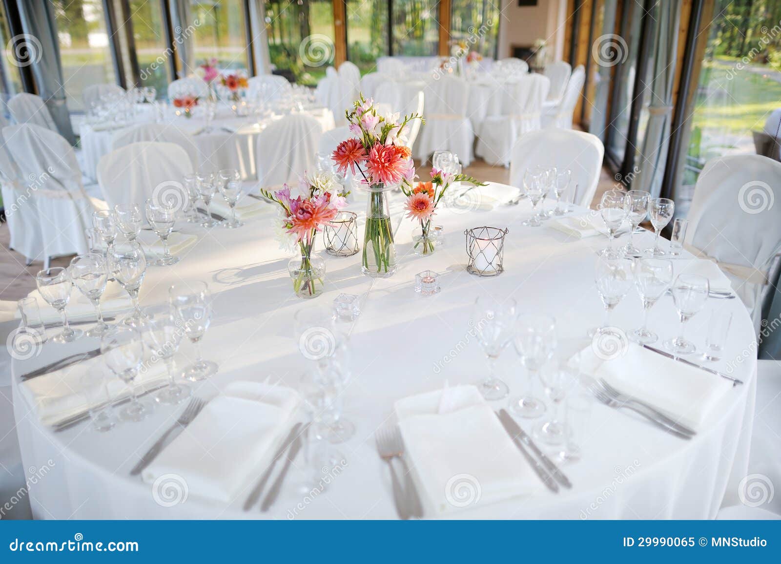 Table Set for an Event Party Stock Image - Image of design, arrangement ...