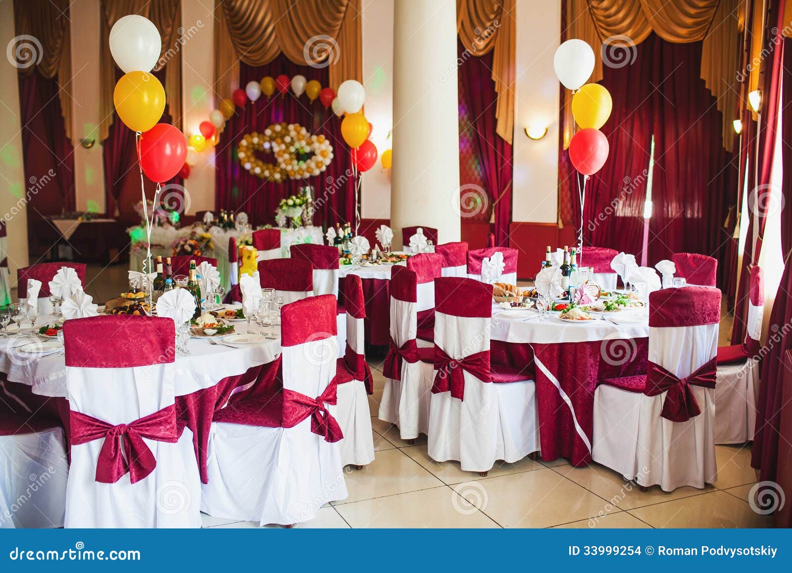 Table Set for an Event Party Stock Photo - Image of fork, glass: 33999254
