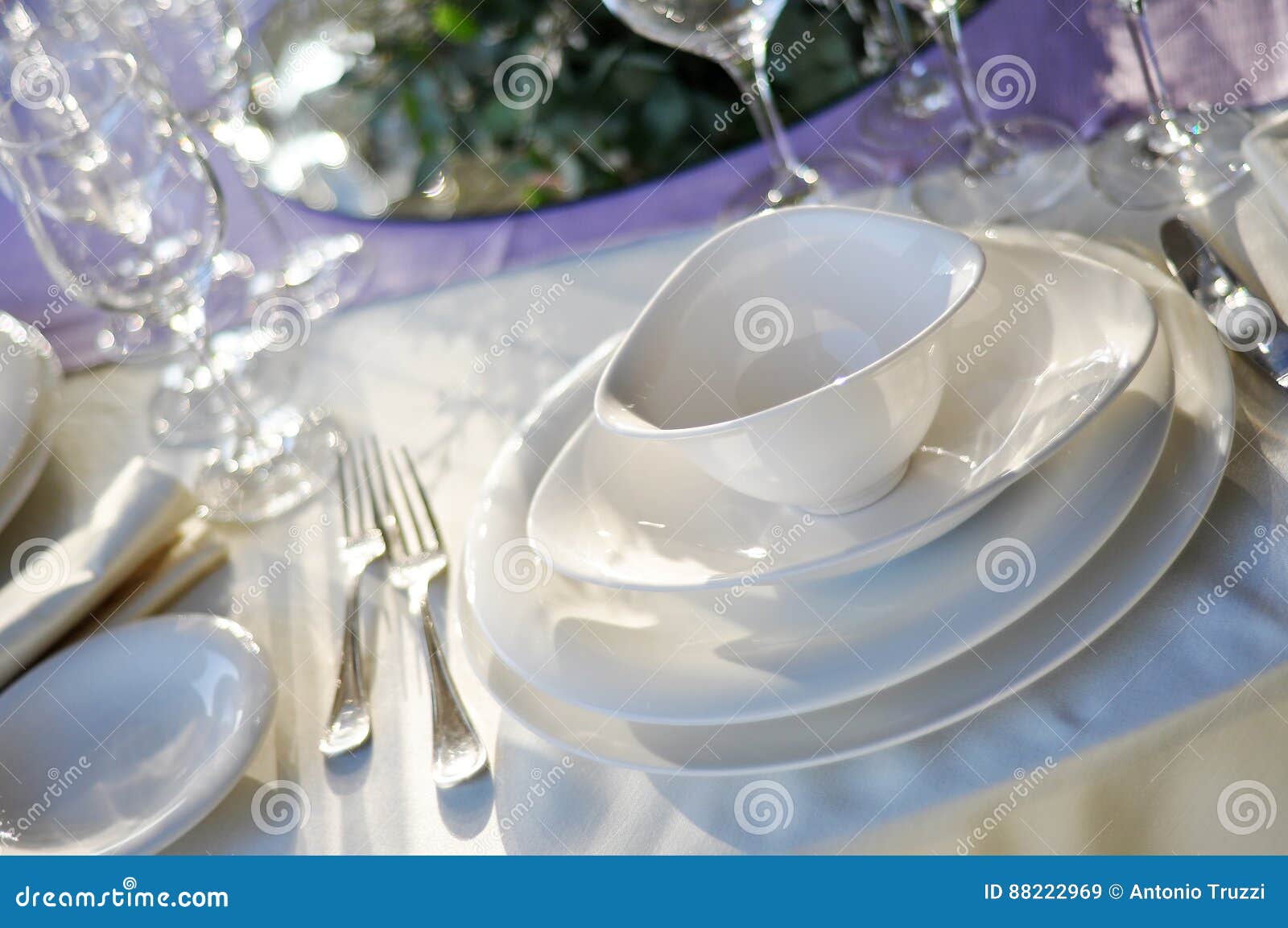 Table set for feast stock image. Image of glass, colored - 88222969