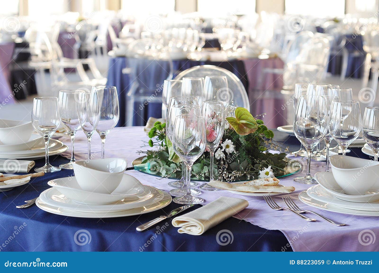 Table set for feast stock image. Image of equipment, napkin - 88223059