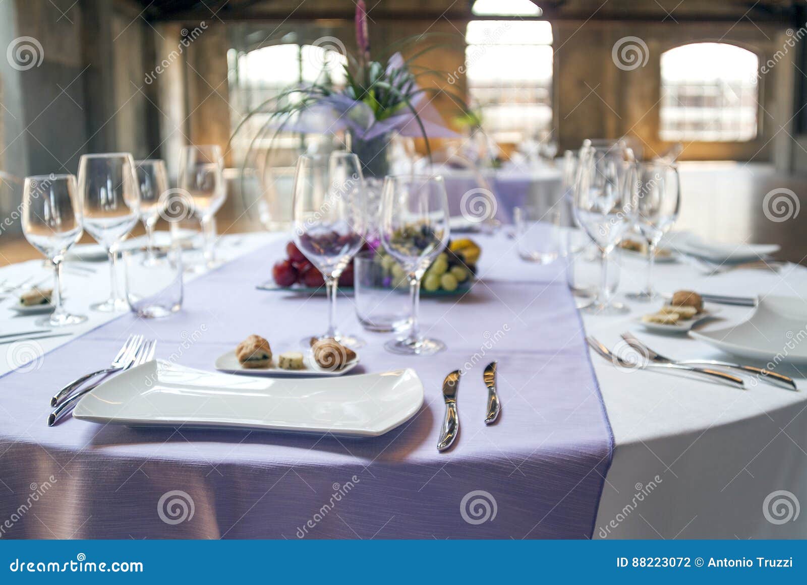 Table set for feast stock photo. Image of luxury, interior - 88223072