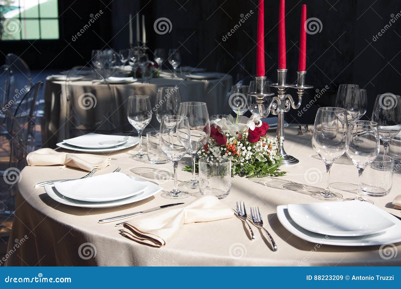 Table set for feast stock image. Image of marriage, ceremony - 88223209