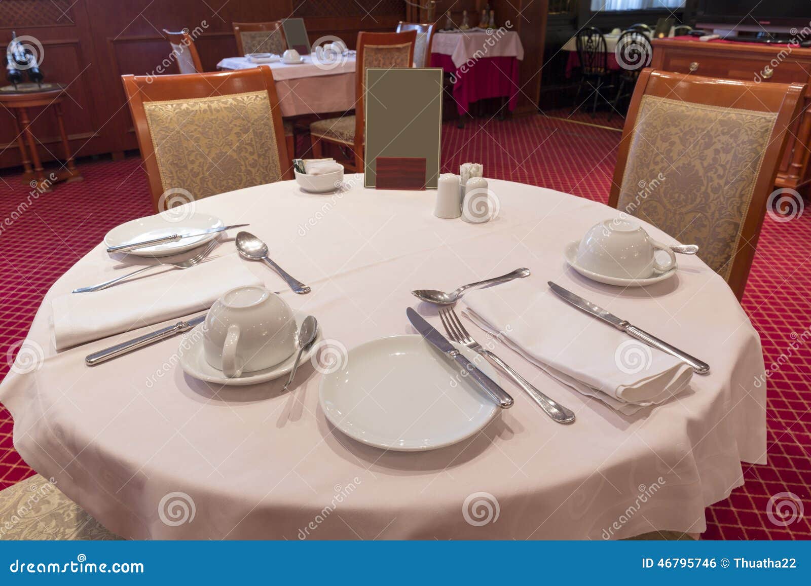 Table set for fine dining stock photo. Image of interior - 46795746
