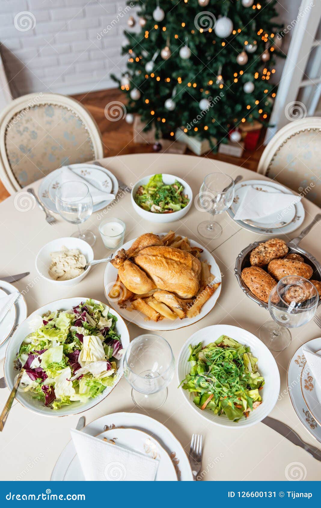 Table Set for Holiday Lunch Stock Image - Image of beautiful, diner ...