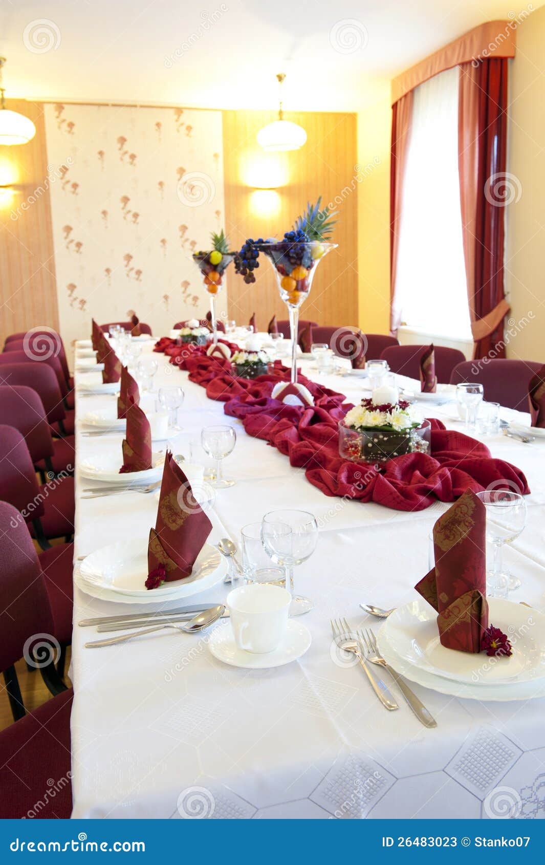 Table set for a party stock image. Image of ambiance - 26483023