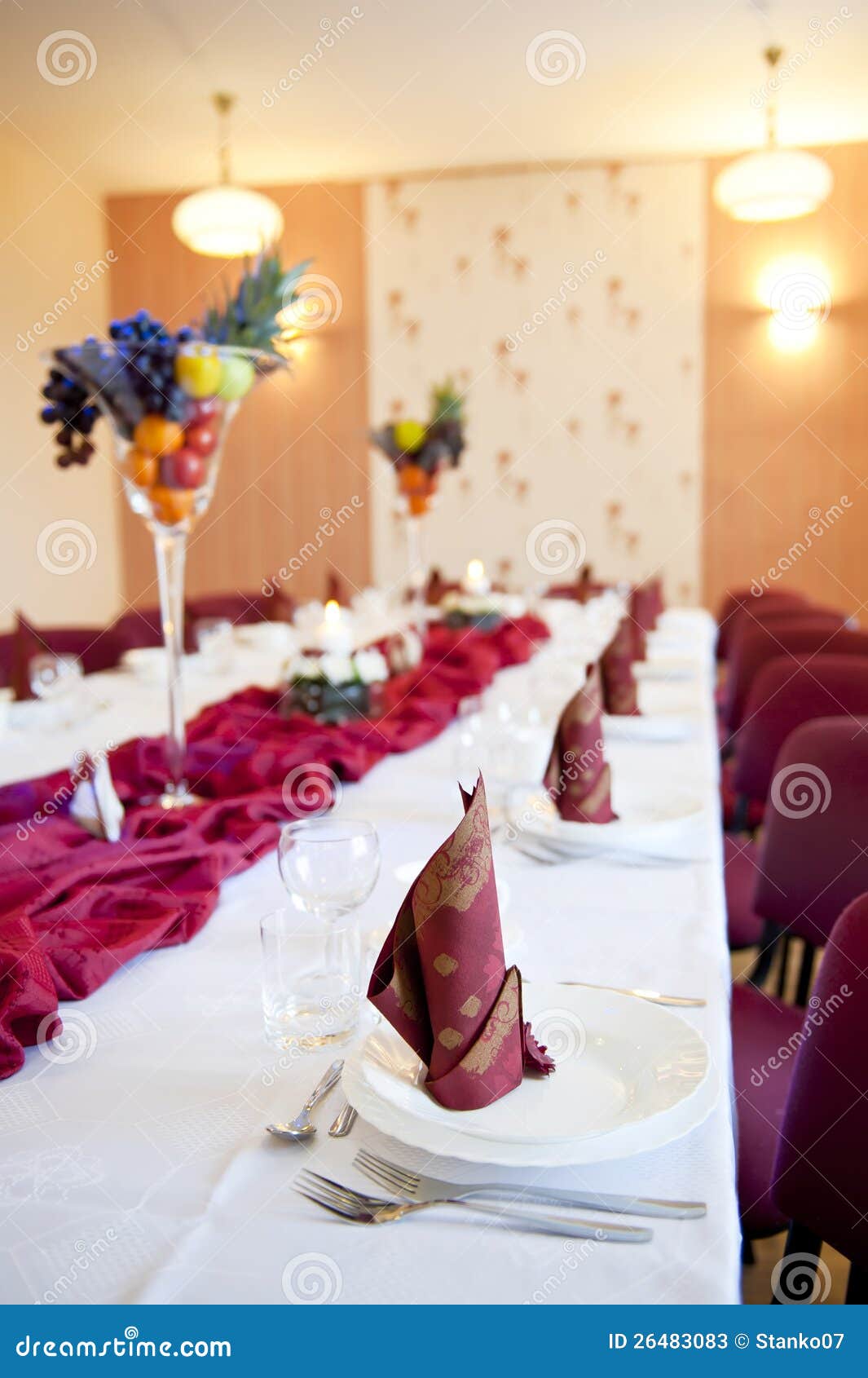 Table set for a party stock image. Image of birthday - 26483083
