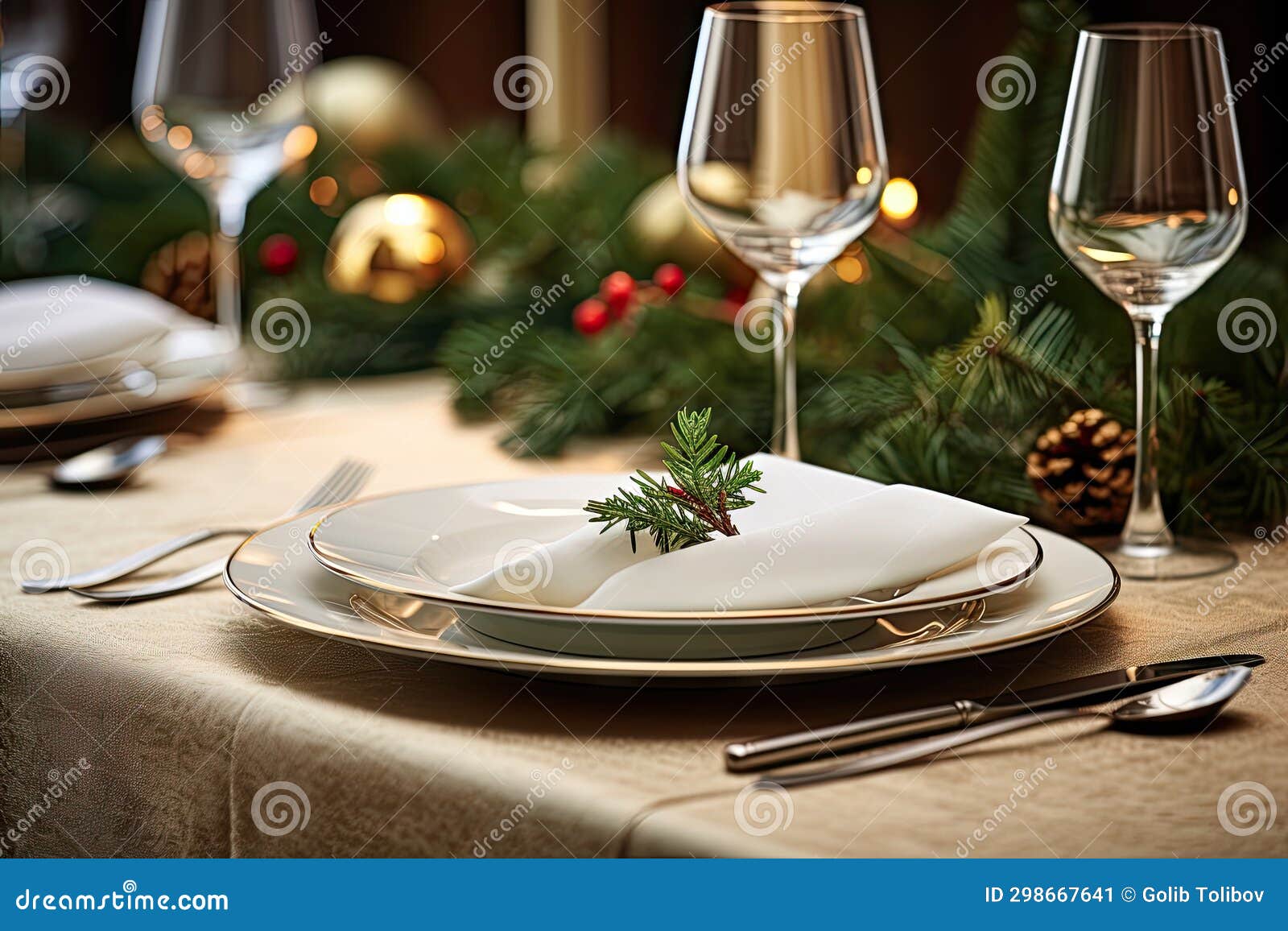 A Table Set with Place Settings and Place Settings Created with ...