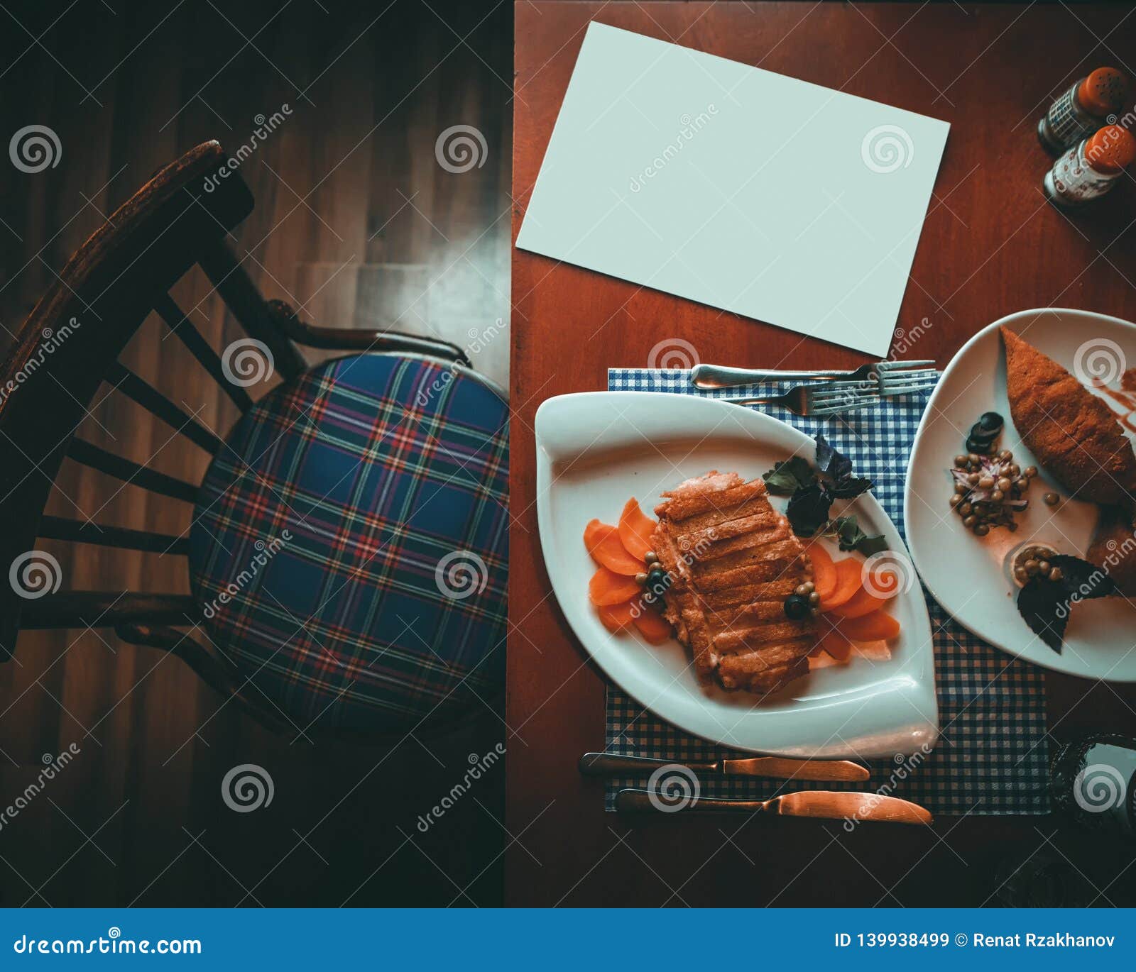 Table Set in Russian Soviet Style Stock Image - Image of beautiful ...