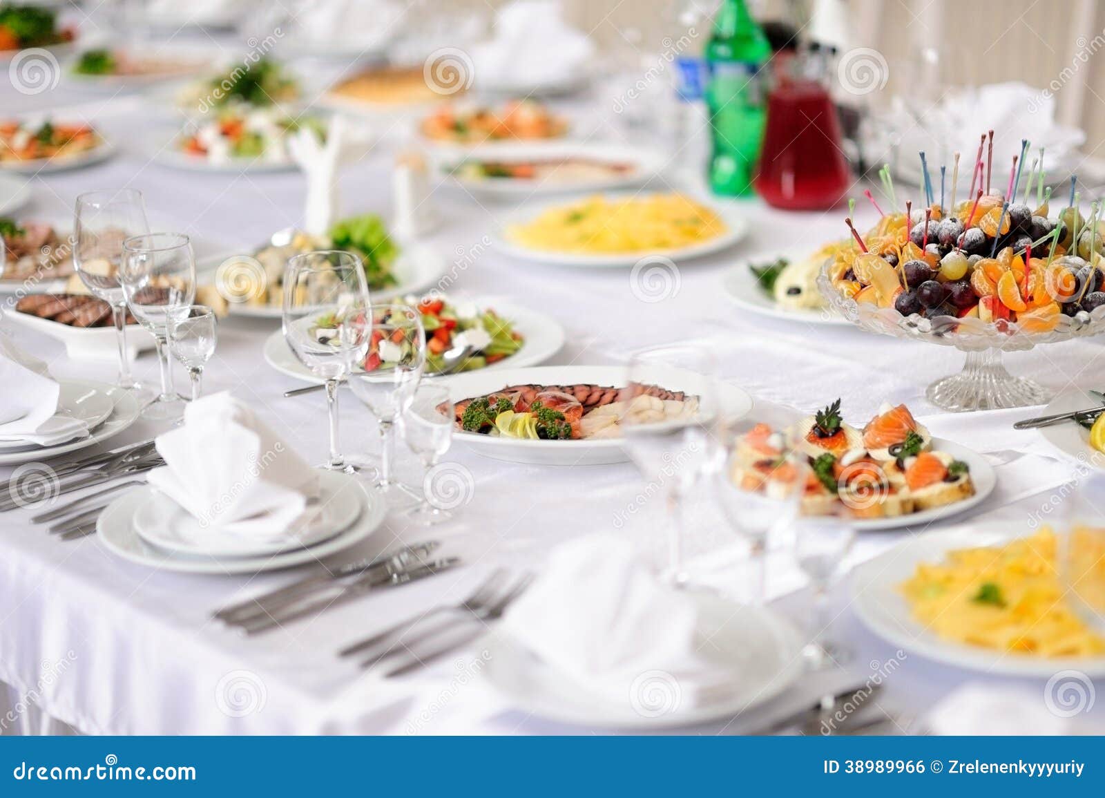 Table Set Service with Silverware and Glass Stock Photo - Image of ...