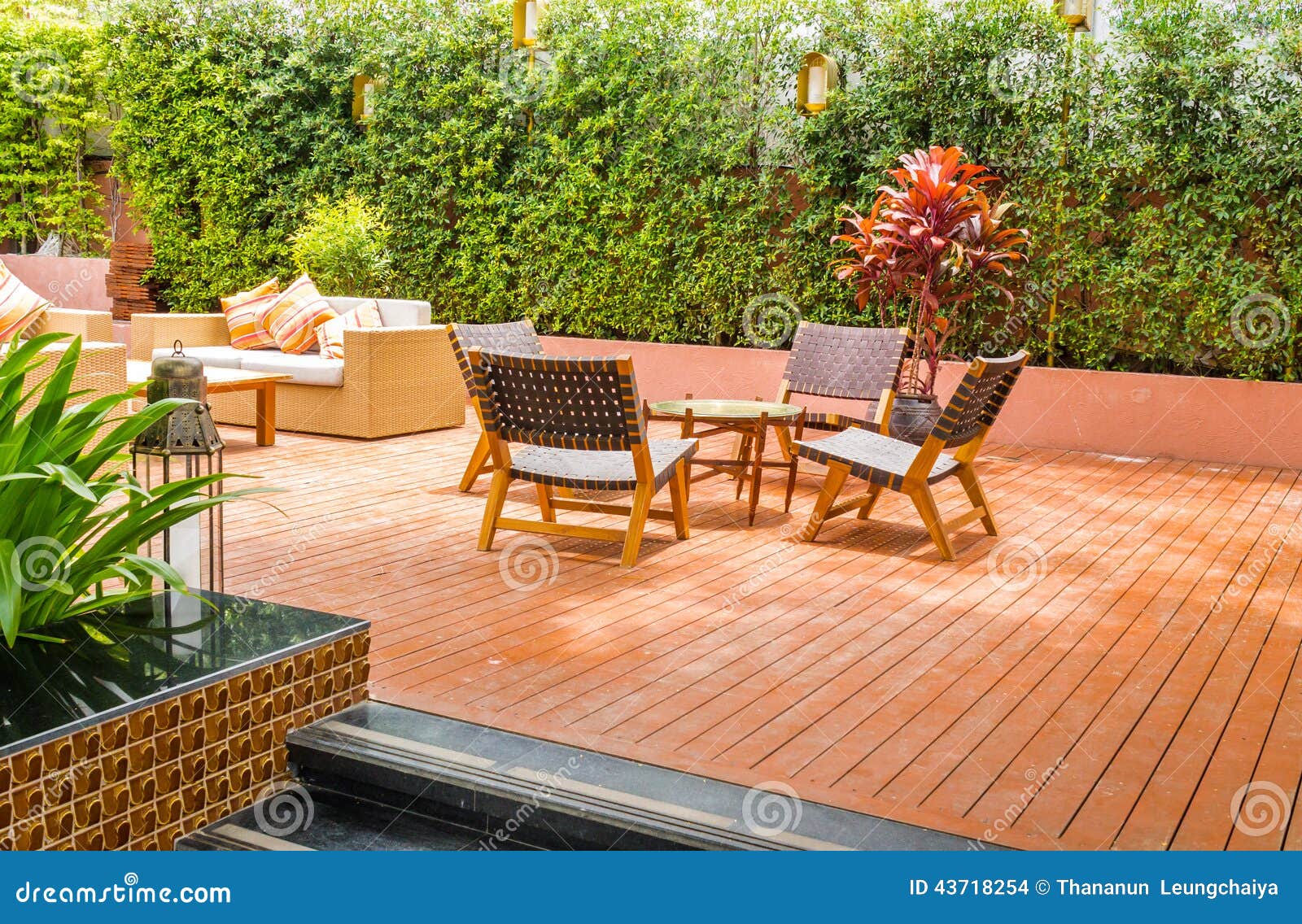 Table set on terrace. stock photo. Image of luxurious - 43718254