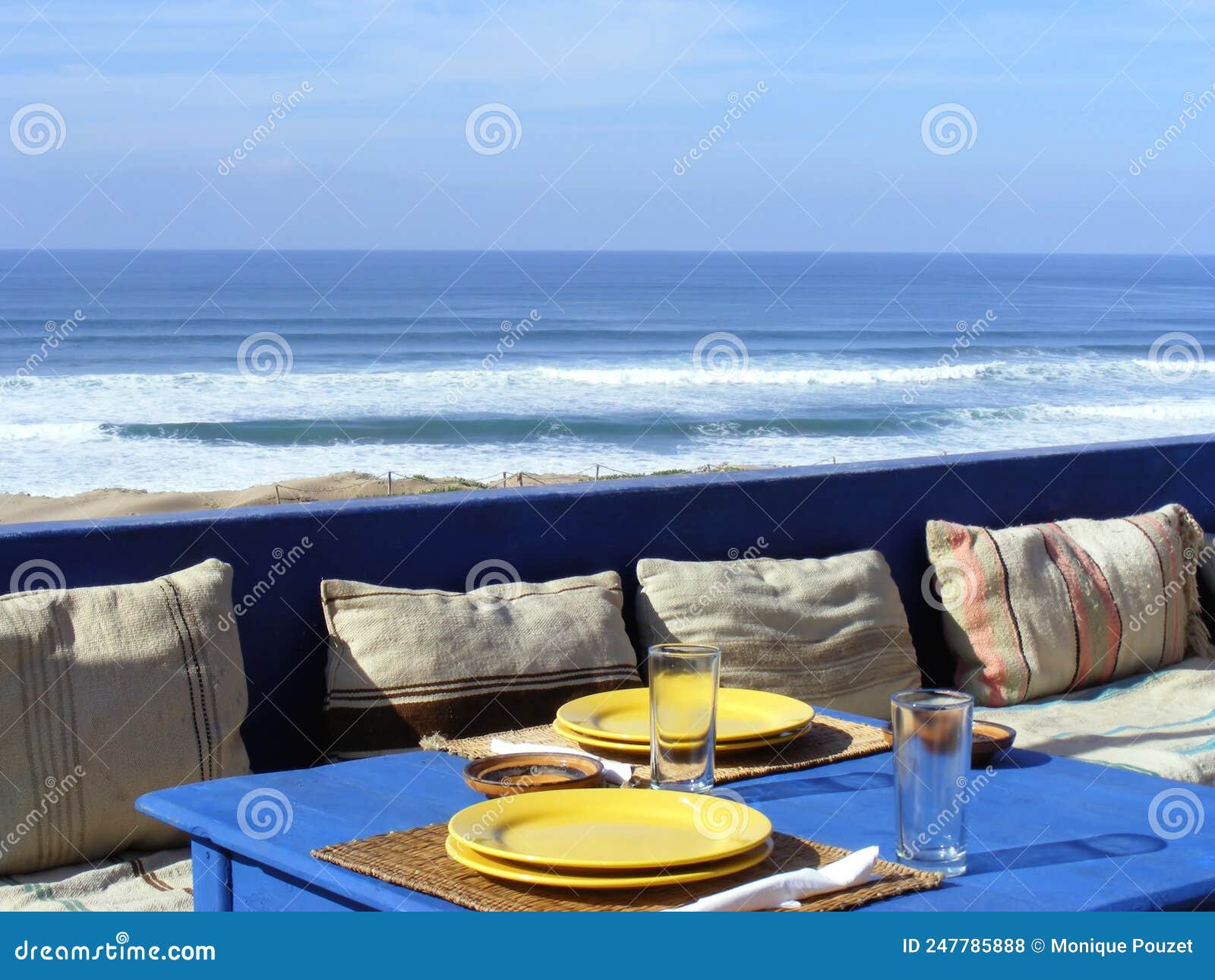 A table set up for lunch stock photo. Image of outdoor - 247785888