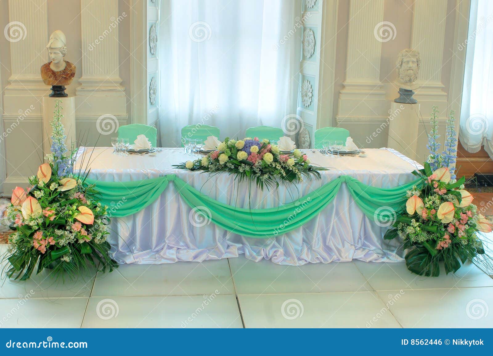 Table Set for a Wedding Dinner Stock Photo - Image of cater, banquet ...