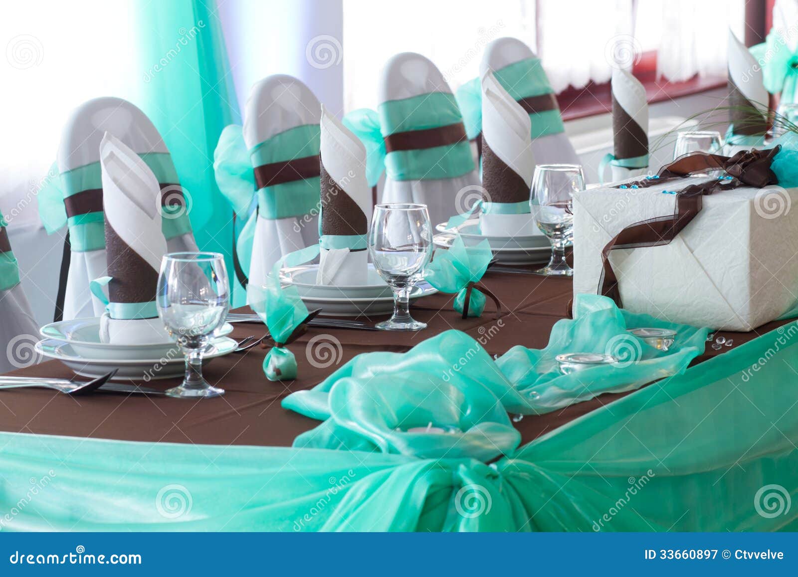 Table Set for a Wedding Dinner Stock Image - Image of interior, party ...