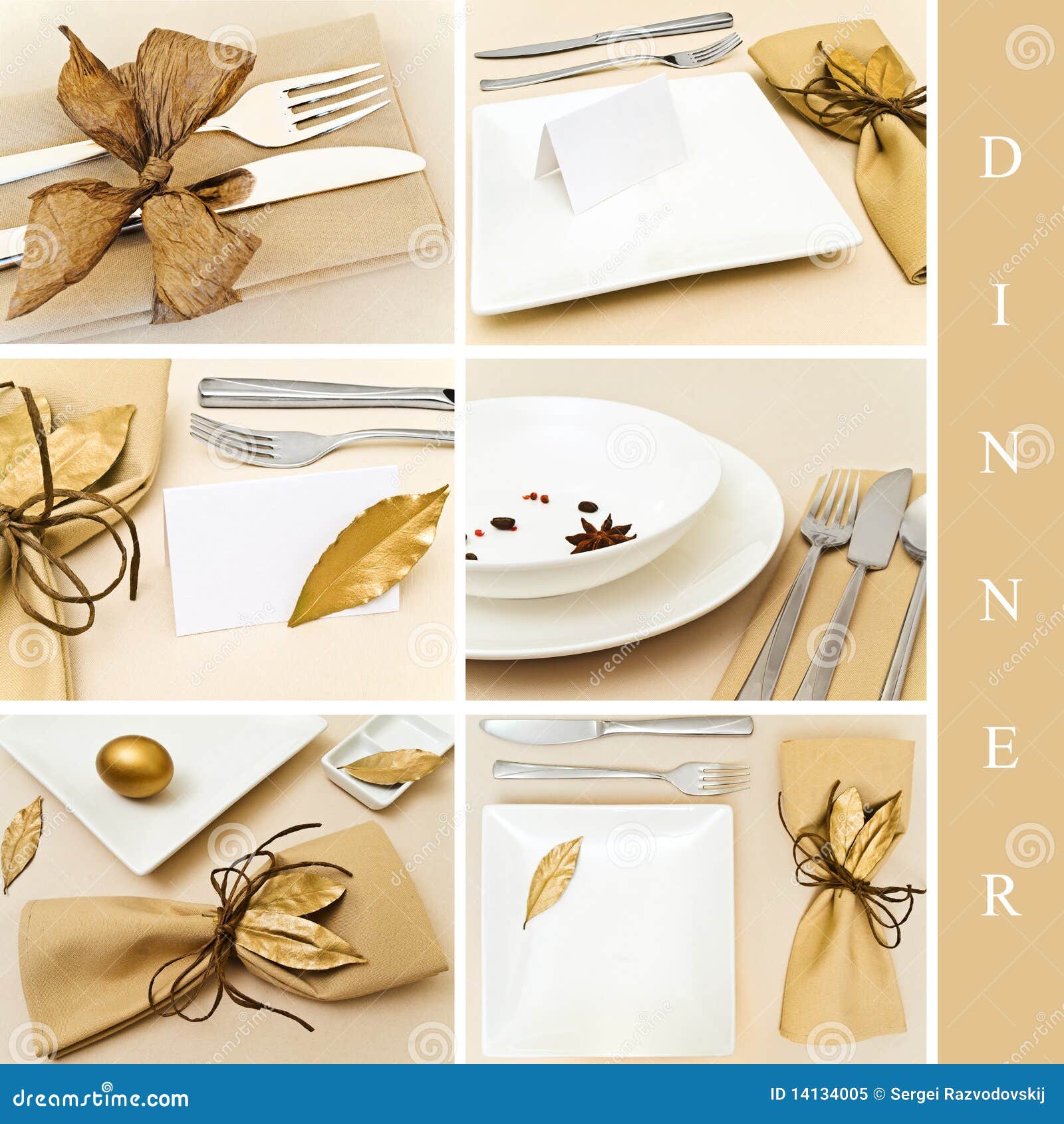 Table setting stock image. Image of tableware, reservation - 14134005