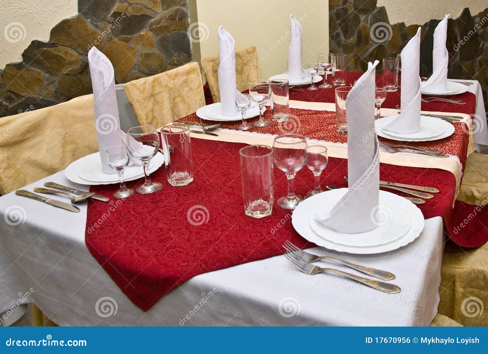 Table setting stock photo. Image of design, reception - 17670956