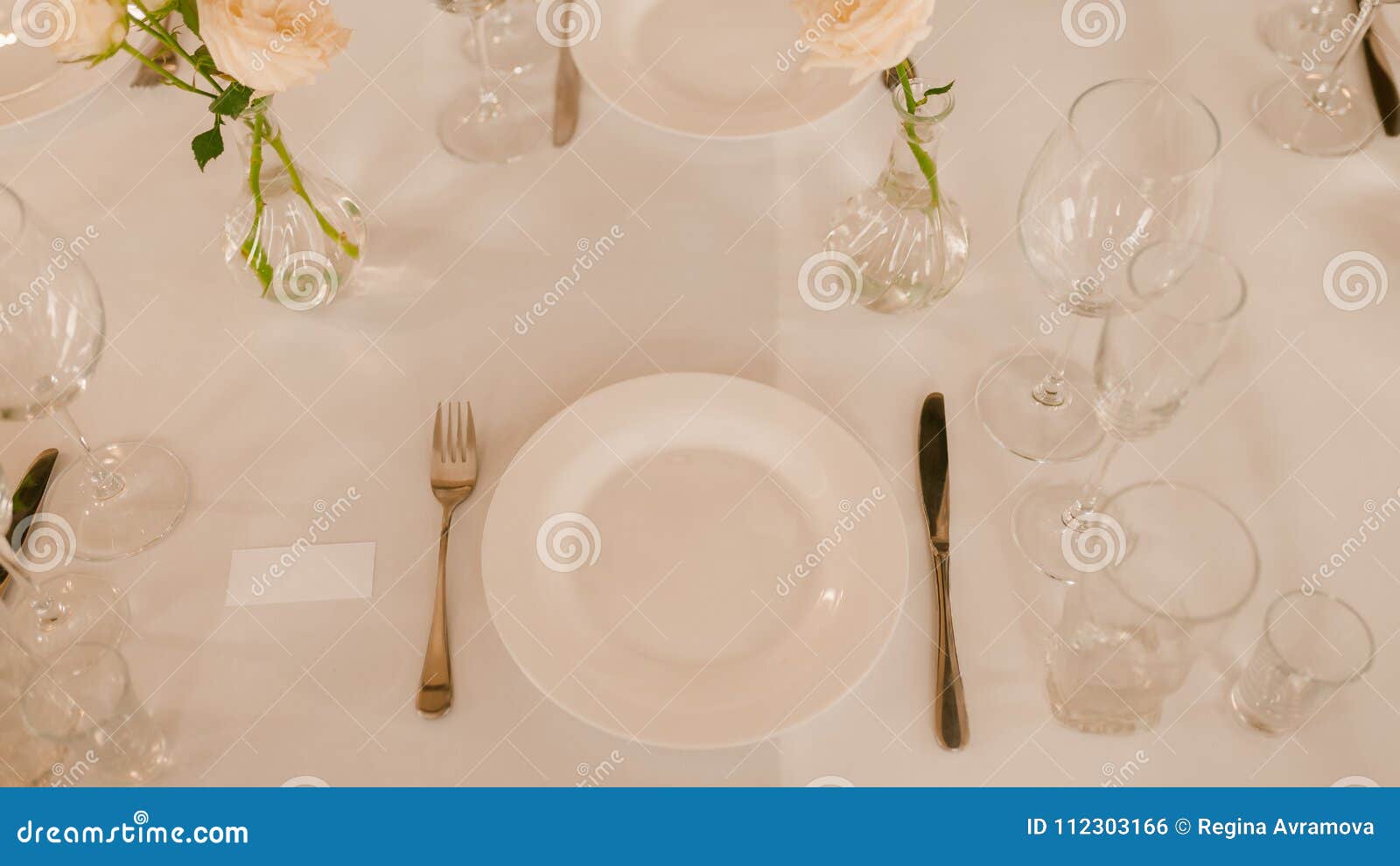 Table setting stock photo. Image of marriage, love, flasks - 112303166