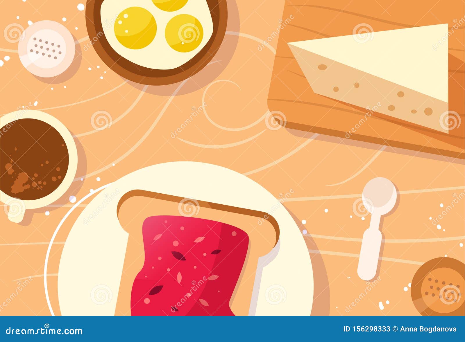 Breakfast Bread Cartoon | CartoonDealer.com #222430491