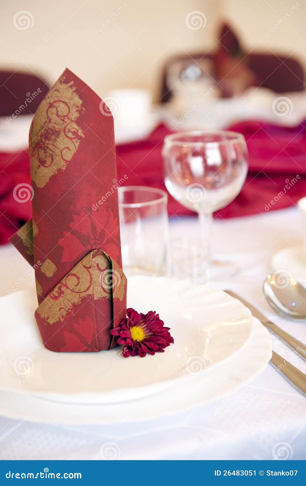 Table setting details. stock image. Image of arrangement - 26483051