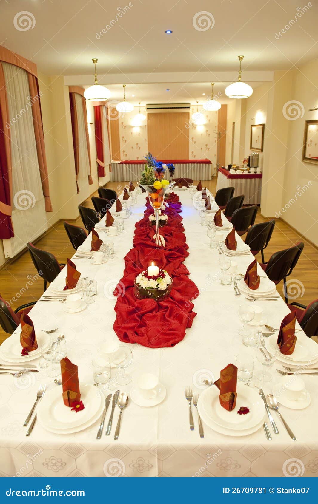 Table setting for event stock image. Image of arrangement - 26709781