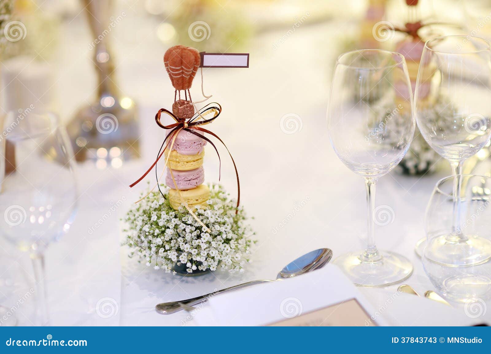 Table Setting for an Event Party Stock Image - Image of cards, luxury ...