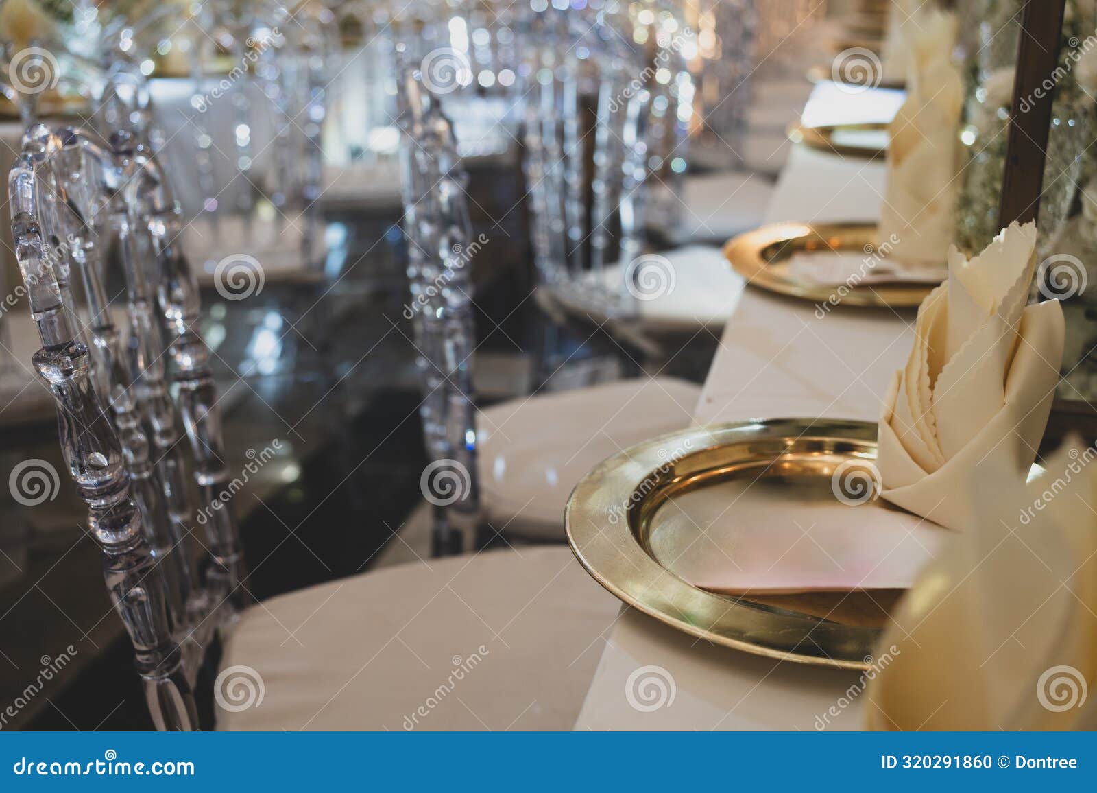 Table Setting for an Event Party or Wedding Reception Stock Photo ...