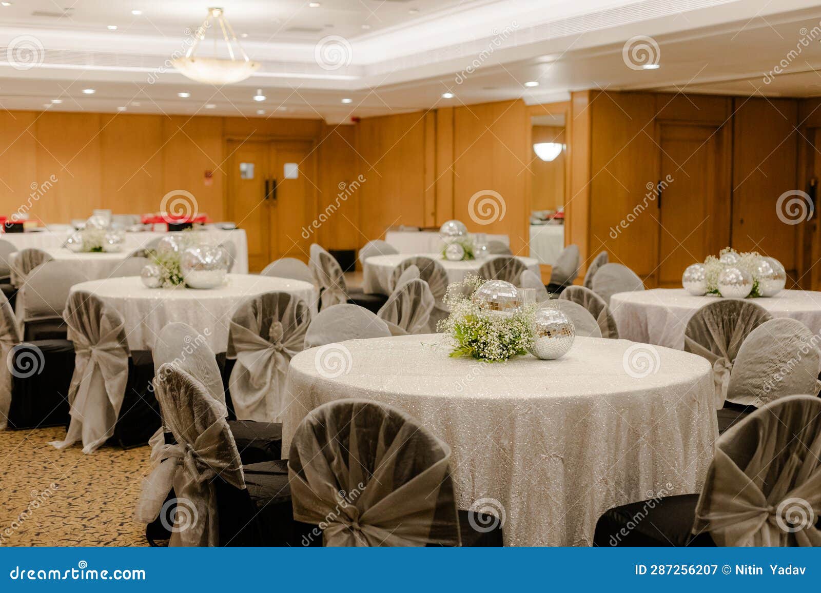 Table Setting for an Event Party or Wedding Reception Stock Image ...