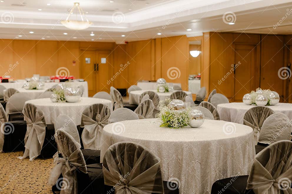Table Setting for an Event Party or Wedding Reception Stock Image ...