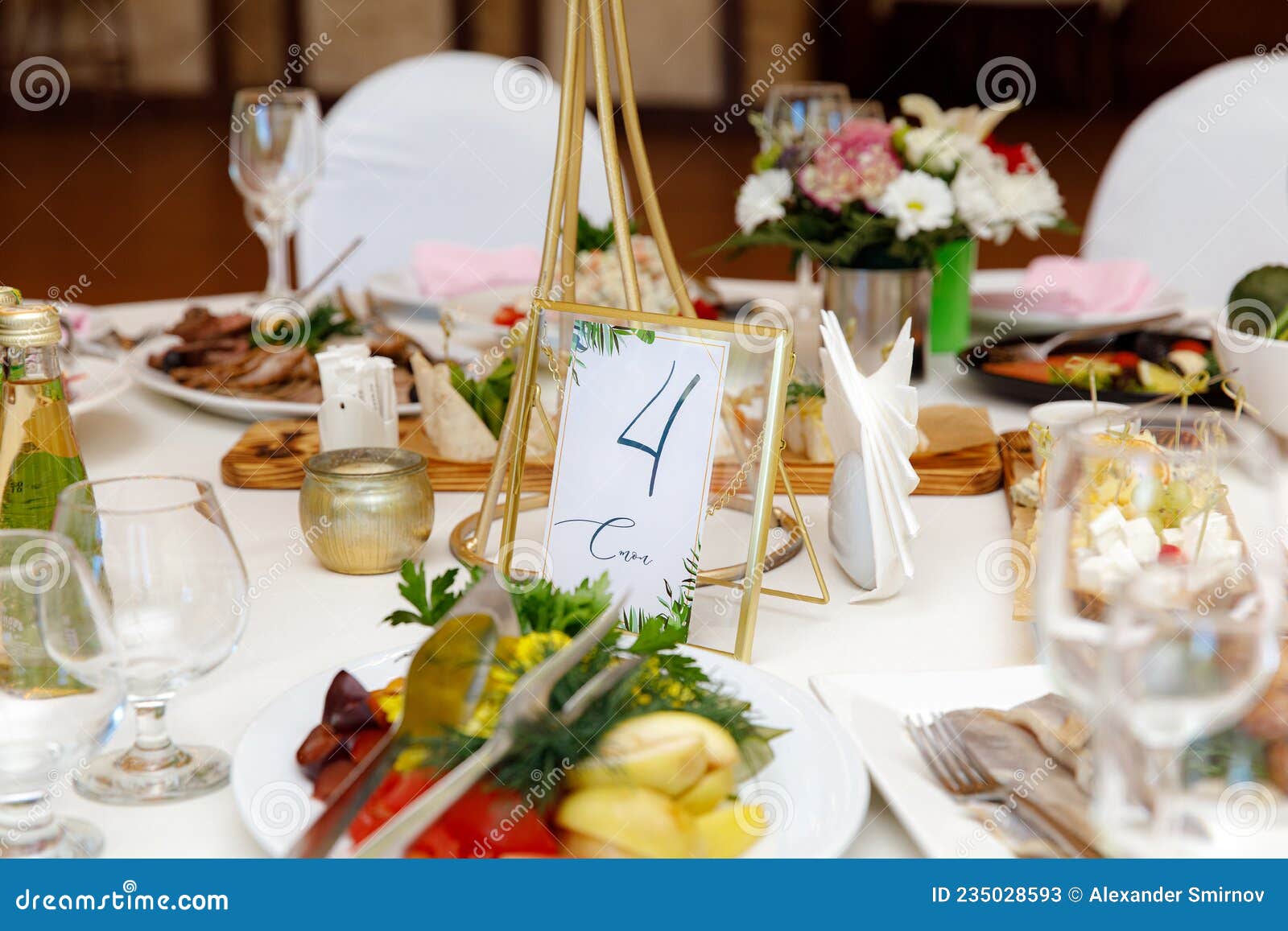 Table Setting for an Event Party or Wedding Stock Image - Image of ...