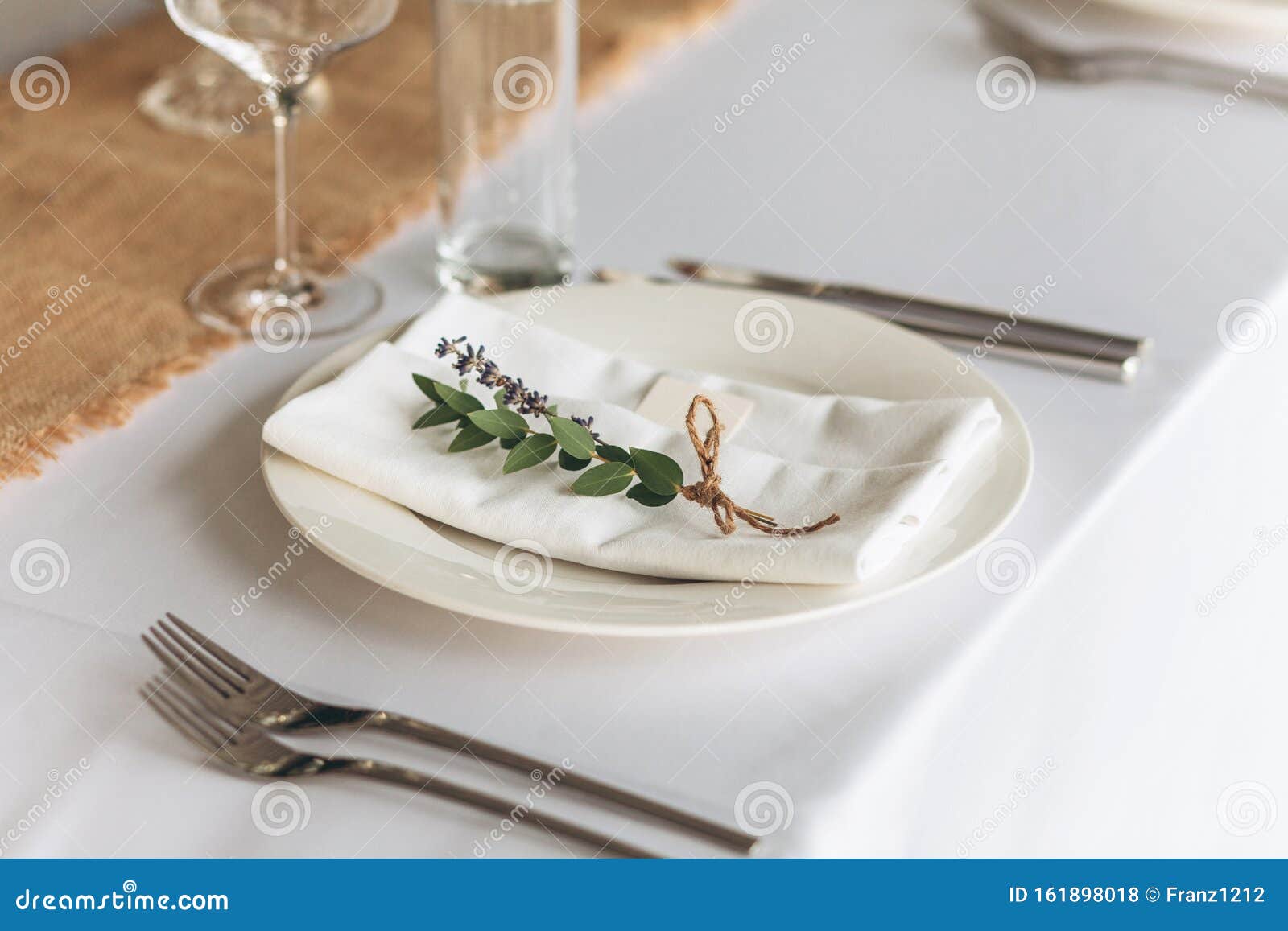 Table Setting for a Festive Event. Stock Photo - Image of event ...