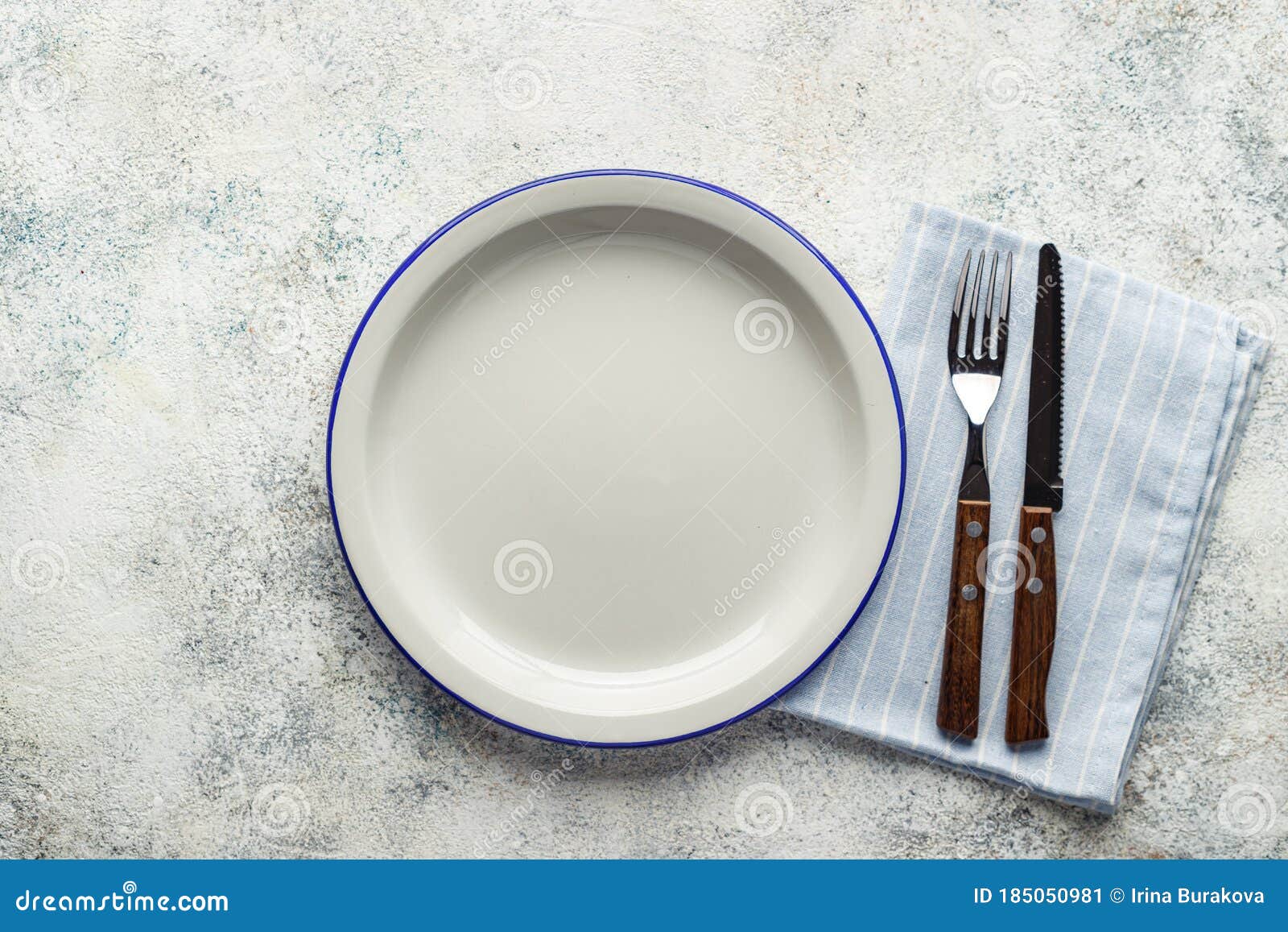 Table Setting on Light Table Stock Image - Image of holiday, background ...