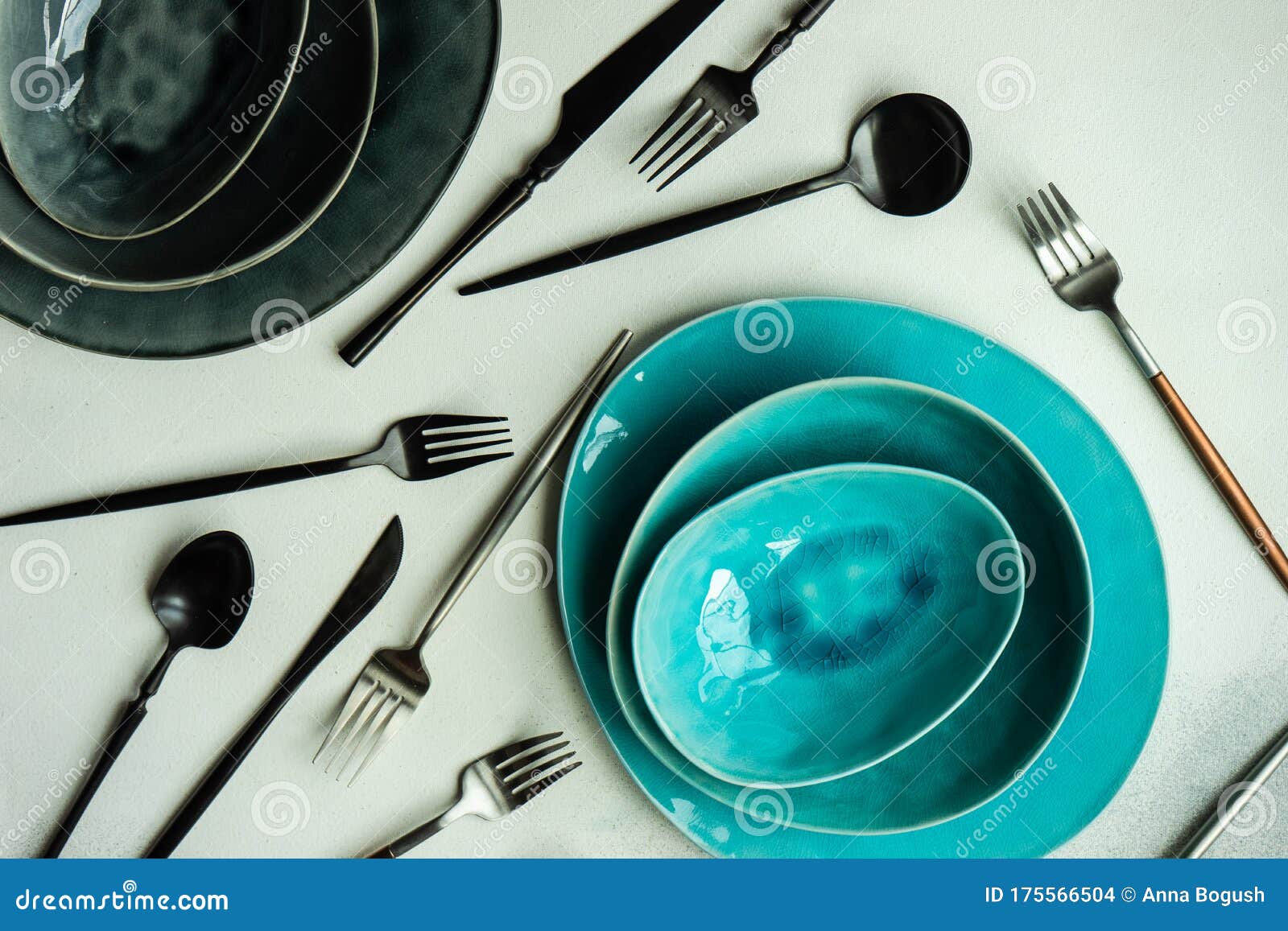 Modern ceramic dishware stock photo. Image of dishware - 175566504