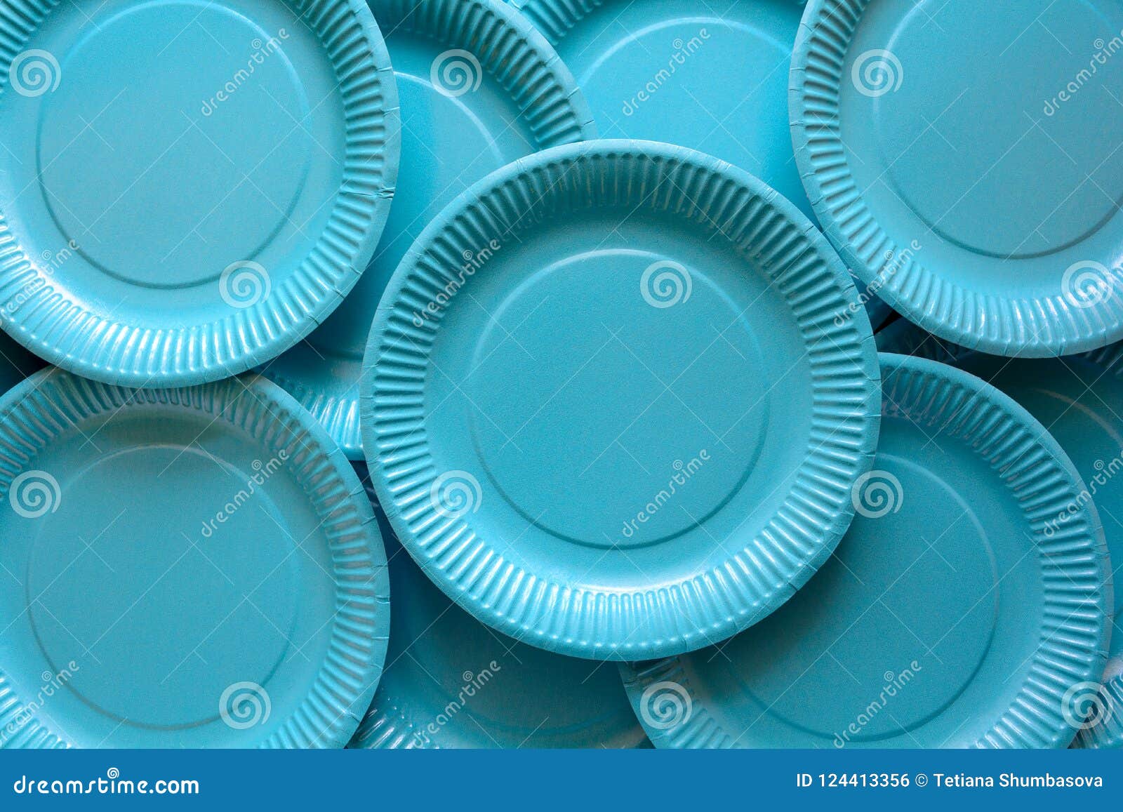 Table Setting with Paper Ware for Summer Picnic or BBQ Stock Photo ...