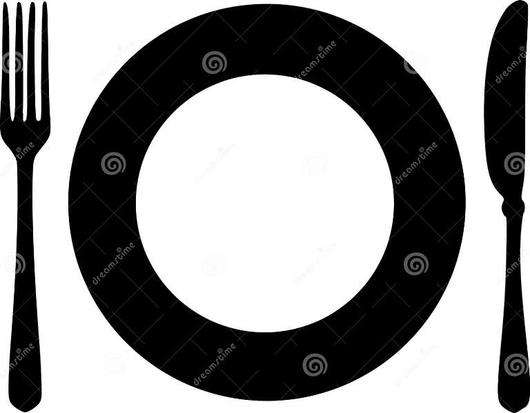 Table setting vector stock vector. Illustration of isolated - 107180084