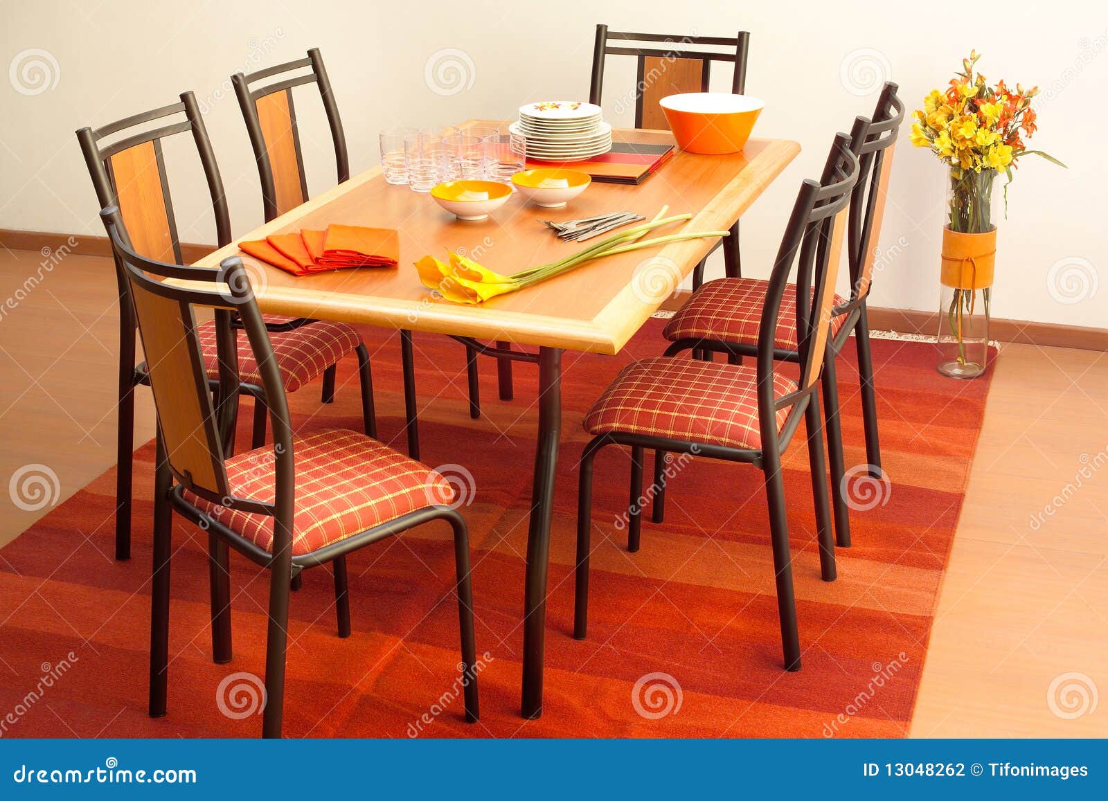 Table setup stock photo. Image of dishes, table, studio - 13048262