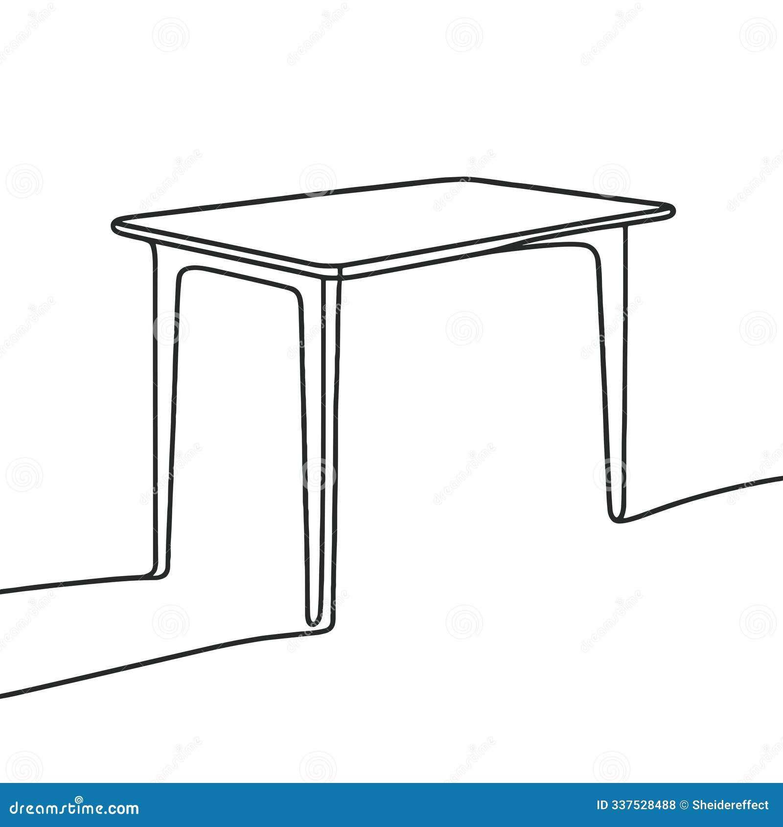 A Table with a Shadow on it Stock Illustration - Illustration of house ...