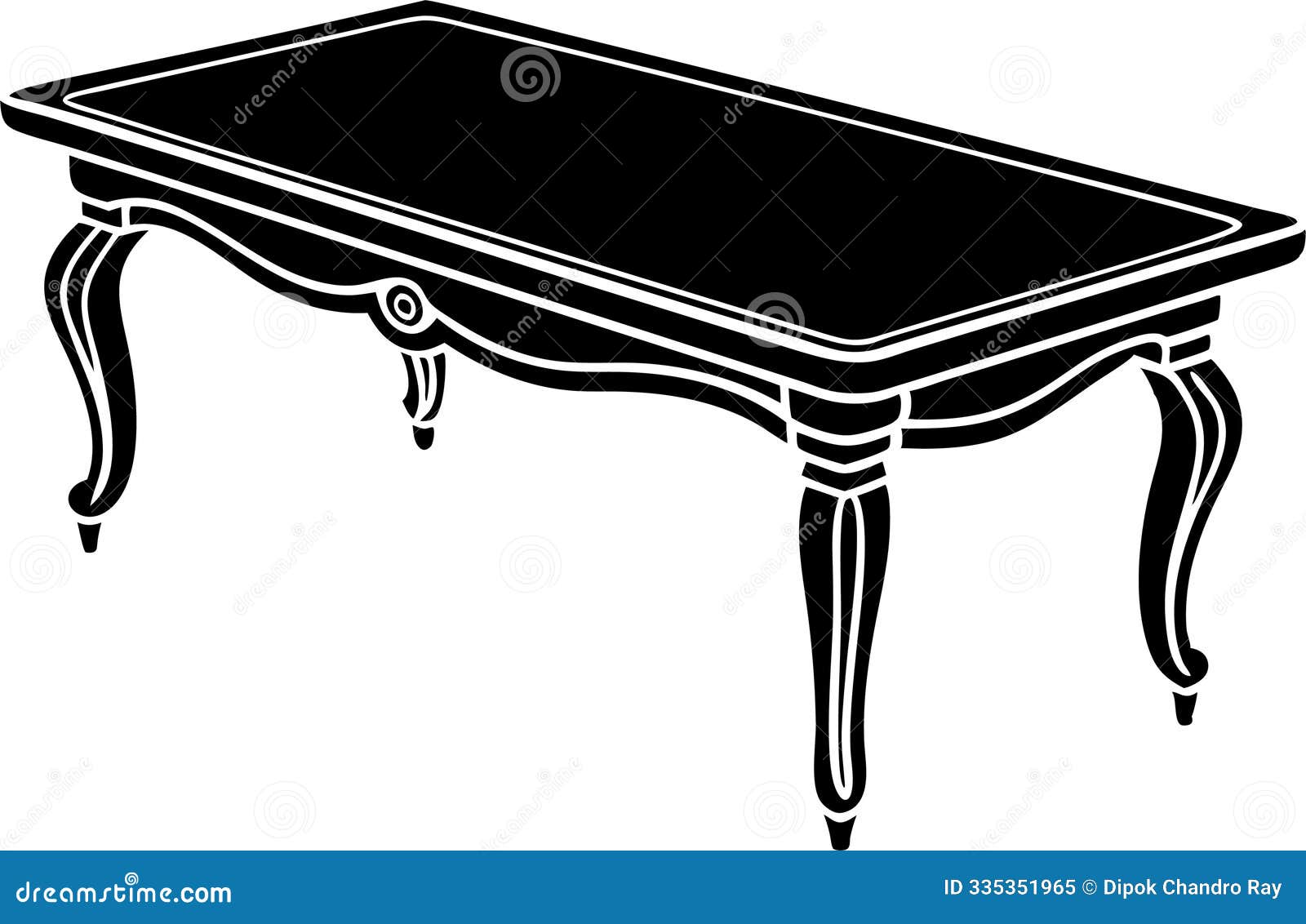 Table Silhouette-vector Art Stock Illustration - Illustration of brand ...