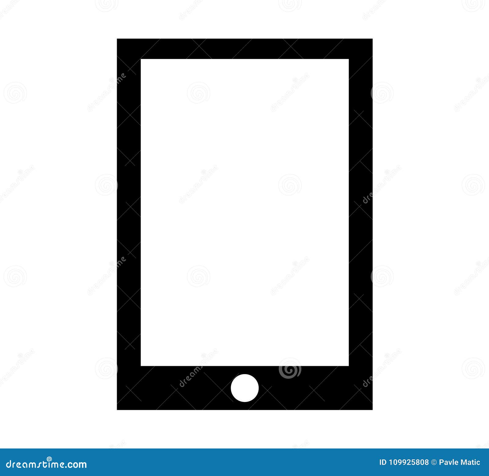 Table Smartphone Touchscreen Icon Illustration Stock Vector ...