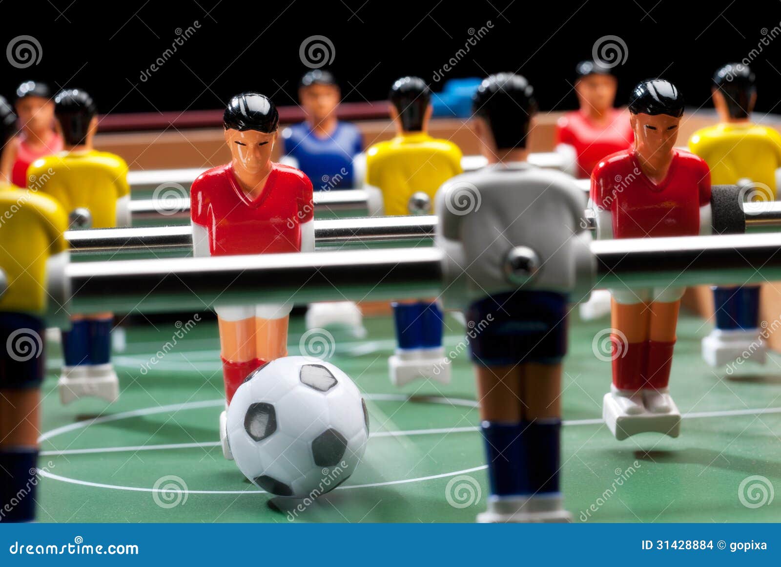 Table soccer stock photo. Image of together, blue, match - 31428884