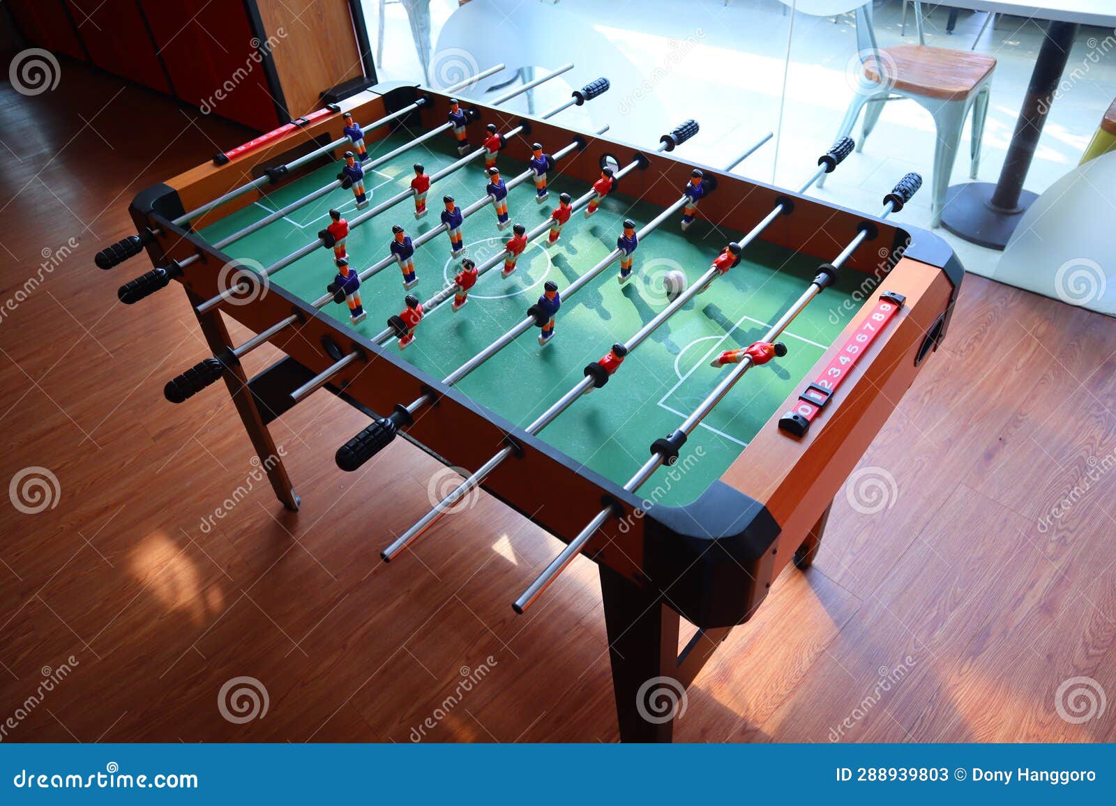 Table Soccer Game. No People Stock Image - Image of foosball, goal ...