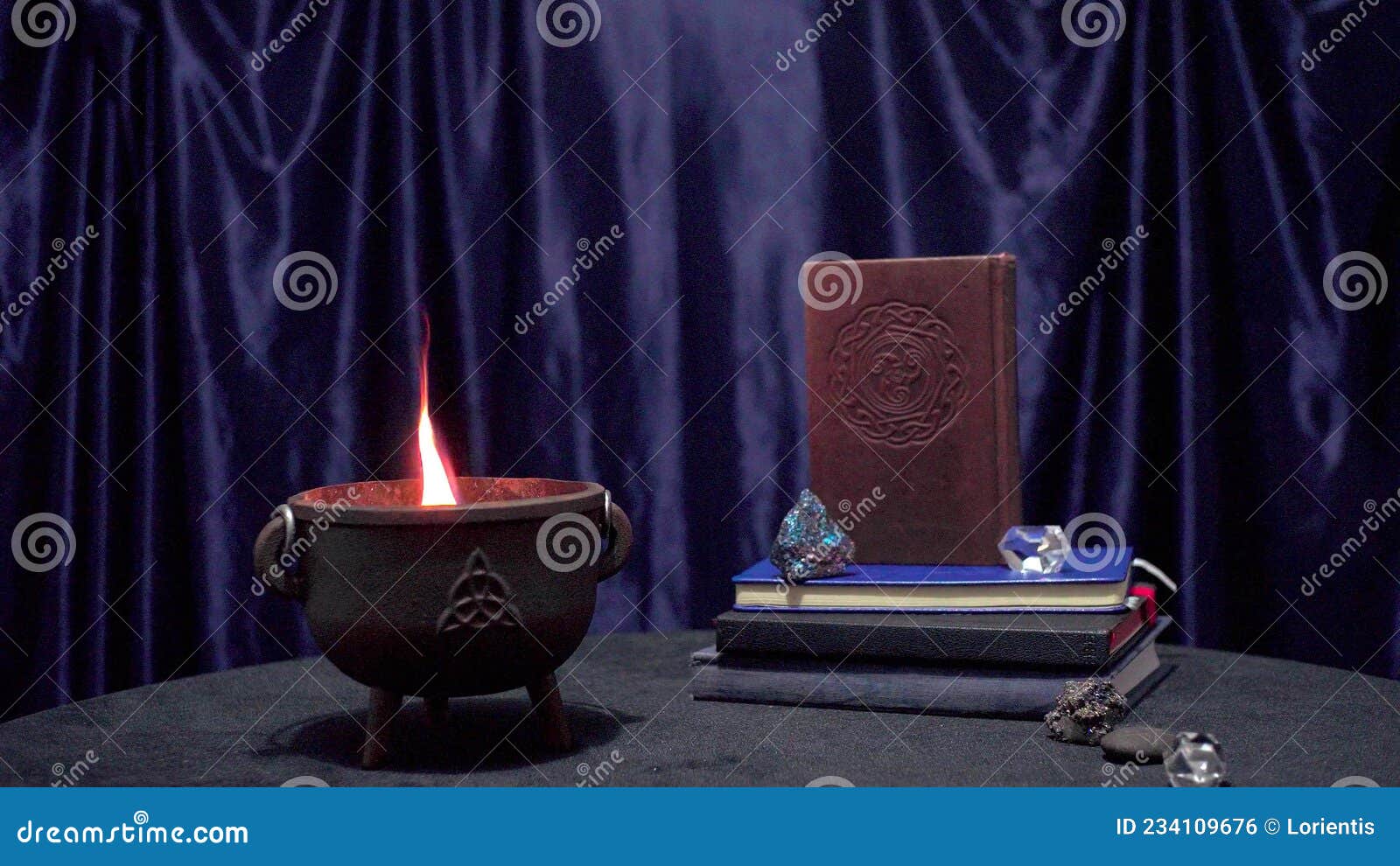 A Table with Spiritual Objects Stock Photo - Image of imagination, body ...