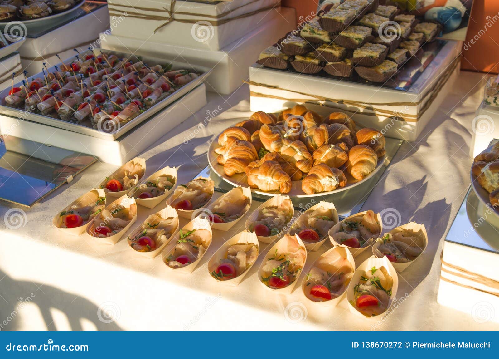 Table Spread with Appetizers for Your Party Stock Photo - Image of food ...