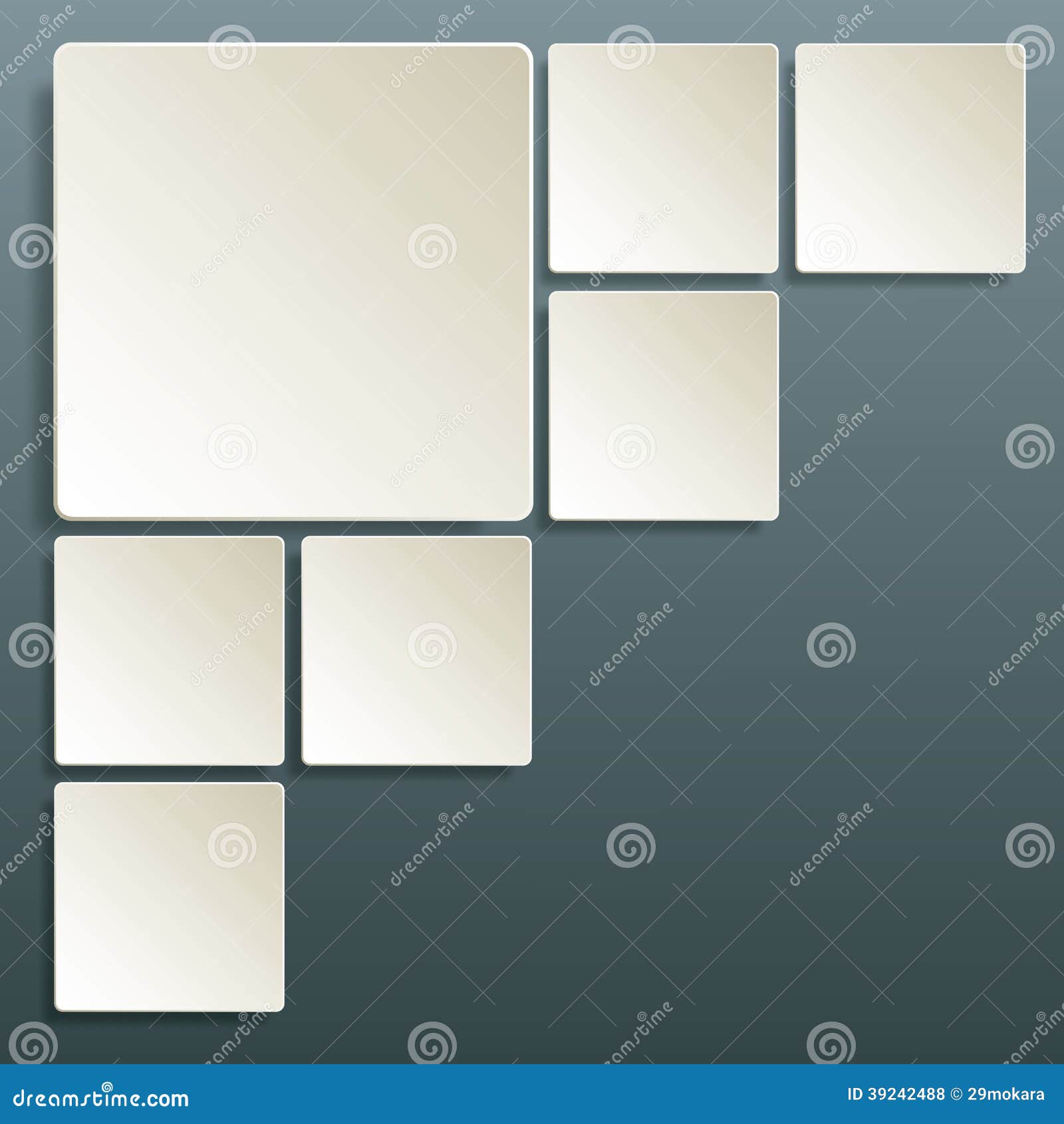 6 Square Layout Templates For Social Media, Mobile Apps Or Banner ...