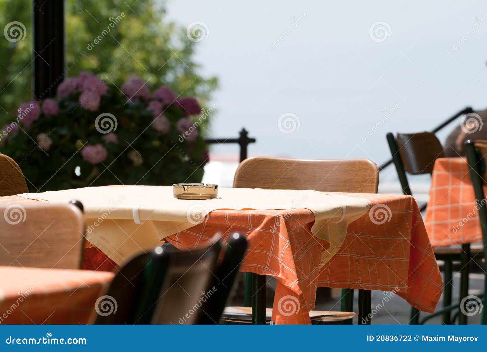 Table in a street cafe stock photo. Image of clean, meal - 20836722