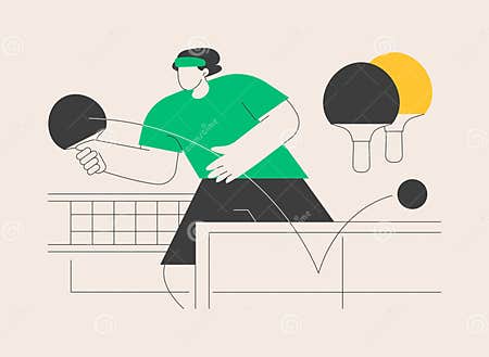 Table Tennis Abstract Concept Vector Illustration. Stock Vector ...