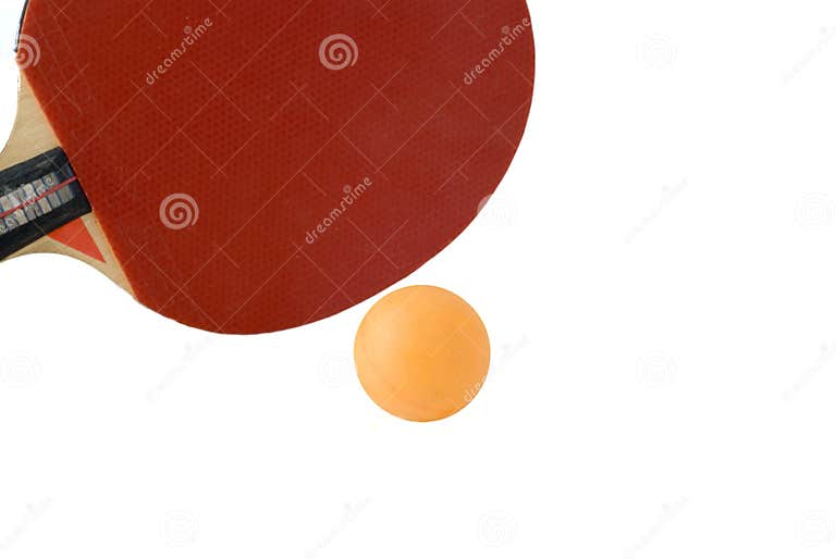 Table tennis bat and ball stock photo. Image of close - 3691534